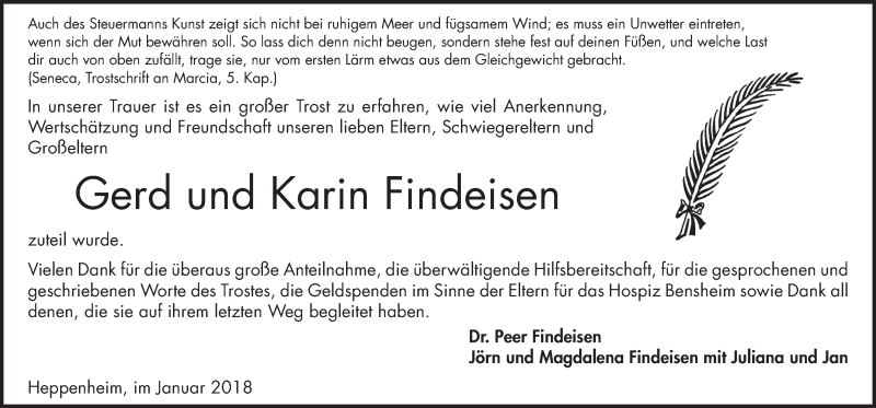 Traueranzeigen von Gerd Findeisen | Trauerportal Ihrer Tageszeitung